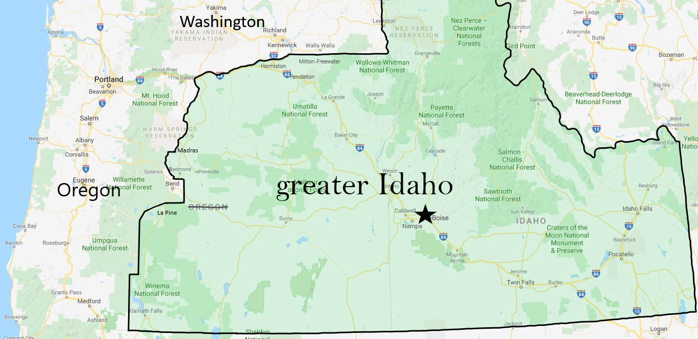 MAPS - the Greater Idaho movement